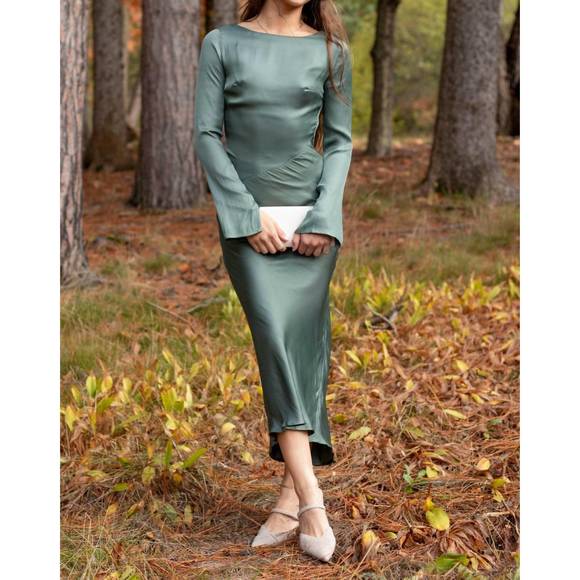 Crescent | Dresses | New Crescent Trixie Dress In Green | Poshmark